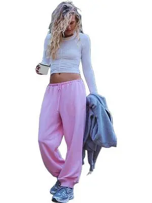 Free People Freestyle Pants - Pink Icing