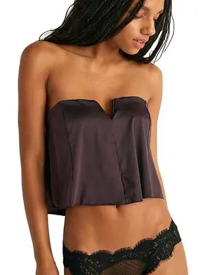 Free People Double Dare Wire Tube Top Moonscapre