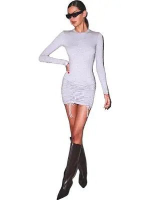 Fleur Du Mal Riley Mini Dress - Gray