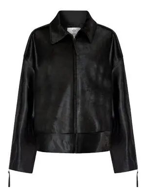 AUREUM The Mercer Leather Jacket Black