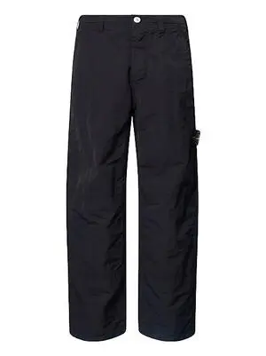 Stone Island Drawstring Loose-fit Woven Trousers - Black