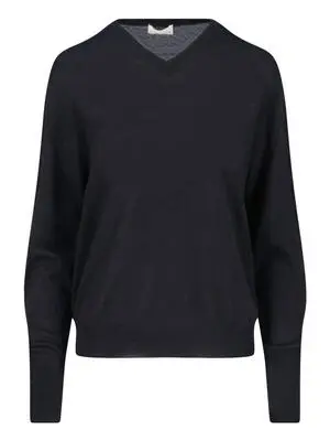 MA'RY'YA Virgin Wool And Silk Blend Sweater - Black