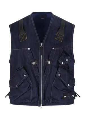 Stone Island Pocket Denim Vest - Multi