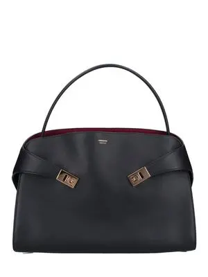 FERRAGAMO Large Shoulder Bag - Black