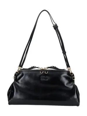 LEMAIRE Calf Leather Shoulder Bag - Black