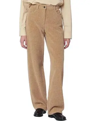THE ROW Corduroy Straight Leg Trousers - Yellow
