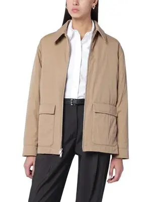 THE ROW Aurelius Cotton-cashmere Jacket - Beige