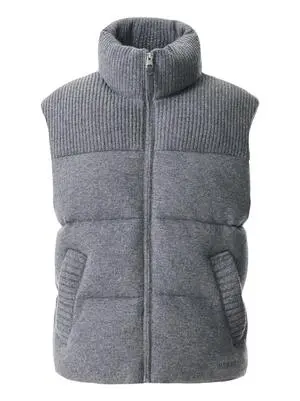 Mackage Braxton Cashmere Wool Blend Vest Carbon Mix