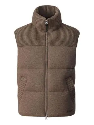 Mackage Braxton Cashmere Wool Blend Vest - Coffee