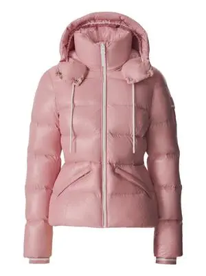 Mackage Madalyn-rr Logo Pattern Down Jacket - Blush