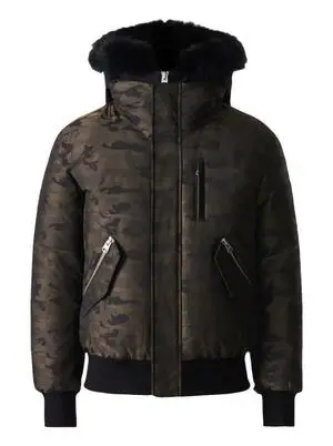 Mackage Dixon-jcz 2-in-1 Camo Down Bomber - Army