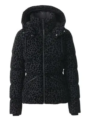 Mackage Flocked Down Jacket With Removable Hood - Black-black