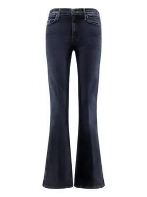 MOTHER The Weekender Wide Leg Jeans - Blue