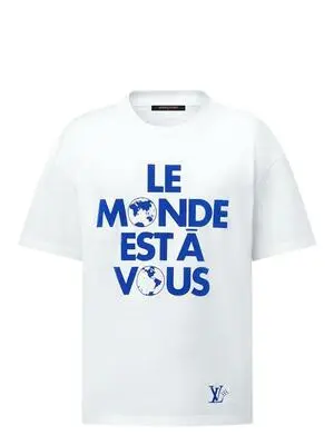 LOUIS VUITTON Graphic Cotton T-shirt - Milky White