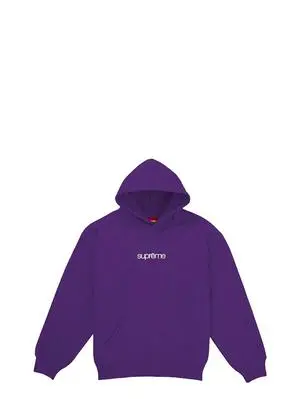Supreme Classic Logo Seoul Shop Hooded Sweatshirt - Purple