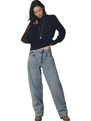 FRAME Low-rise Barrel Jeans - Dollhouse