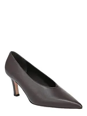 FAVORITE DAUGHTER Kenna Pointed-toe Heels - Chocolate