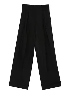 SEMICOUTURE Pleated Trousers - Black
