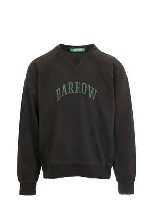 BARROW Crew-neck Sweatshirt With Logo - Black