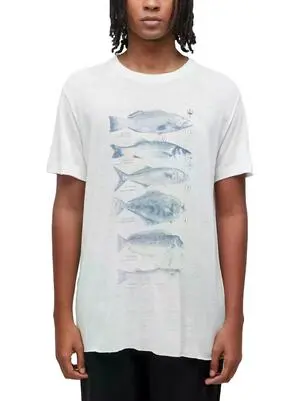 OSKLEN Fish-print T-shirt - White