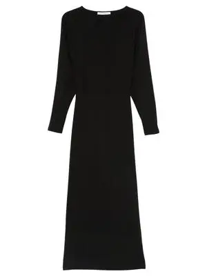 MAR DE MARGARITAS Long-sleeve Maxi Dress - Black