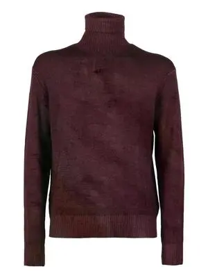 BRANDO Roll Neck Sweater - Red