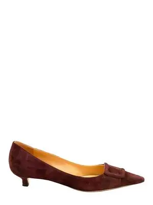 FRANCESCO RUSSO 30mm Buckle Pumps - Purple