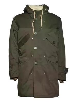 EQUIPE '70 Hooded Button Coat - Green