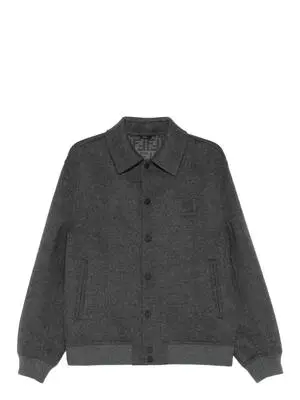 Fendi Wool Bomber Jacket - Grey