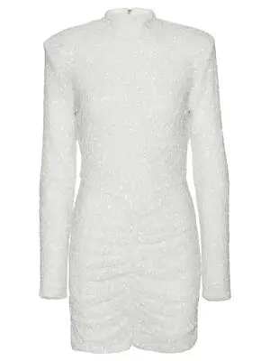 Remain Birger Christensen Long-sleeved Mini Dress - White