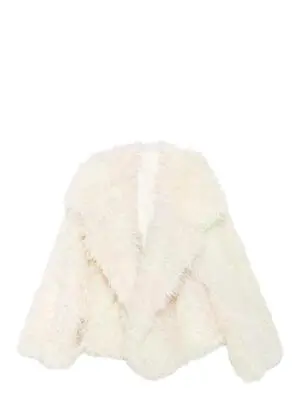 Norma Kamali Faux Fur Coat - Neutrals