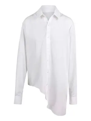 SSHEENA Asymmetric-hem Shirt - White