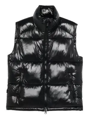 SAVE THE DUCK Padded Zip-up Vest - Black