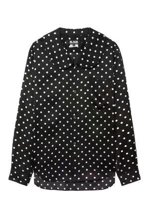 BLACK COMME DES GARÇONS Polka Dot Shirt - Black
