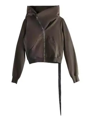 Rick Owens Zip-up Hooded Jacket - Brown