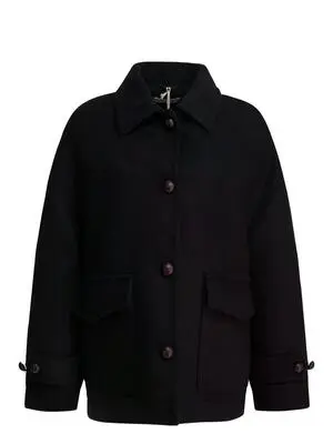 CIRCOLO 1901 Wool-blend Coat - Black