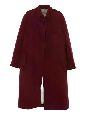 Yohji Yamamoto Single-breasted Coat - Red