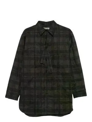 Yohji Yamamoto Plaid-pattern Shirt - Brown