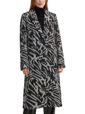 Karl Lagerfeld Patterned Coat - Grey