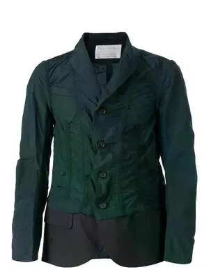 Kolor Panelled Jacket - Green