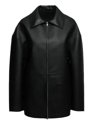WAKAKUU Jacket Lugo Faux Leather - Black