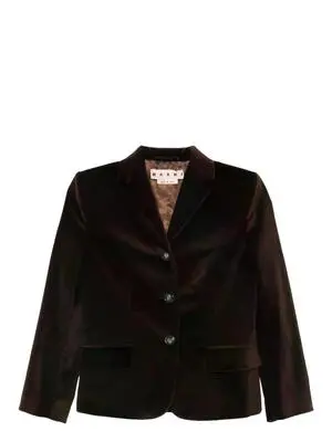 Marni Single-breasted Blazer - Brown