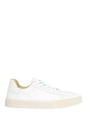 STUDIO CHOFAKIAN Leather Low Top Sneakers - White