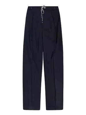 MAISON MARGIELA Pinstriped Trousers - Blue