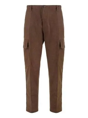 SLOWEAR Flap-pocket Trousers - Brown