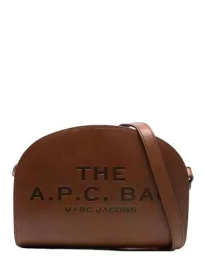 A.p.c. Embossed Satchel - Brown