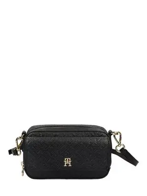 Tommy Hilfiger Monogram Cross Body Bag - Black