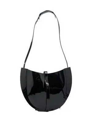 MINOBOSSI Lizzie Leather Shoulder Bag - Black