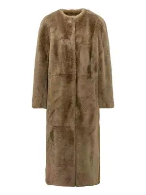 STAND STUDIO Faux-fur Coat - Brown