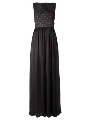 Maison Rabih Kayrouz Sleeveless Pleated Gown - Black